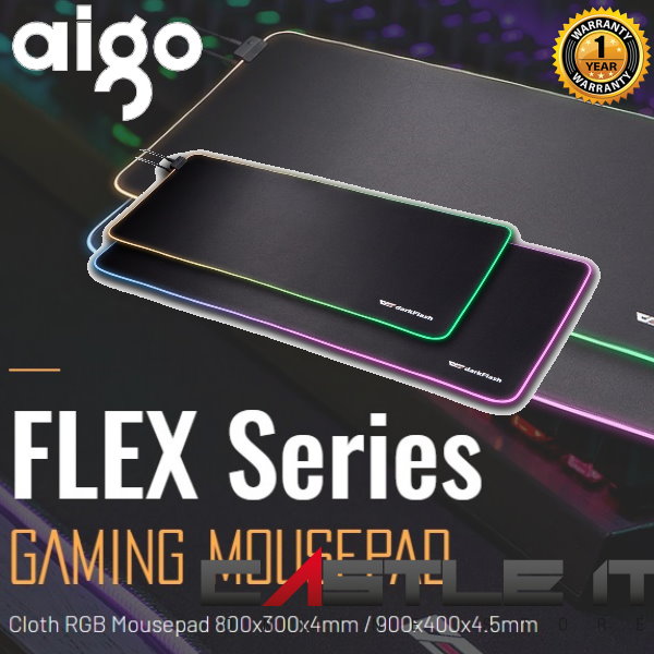 Aigo Dark Flash Flex 800 RGB Premium Gaming Mouse Pad 800x300x4mm ...