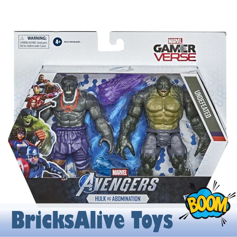[BricksAlive] HASBRO MARVEL GAMERVERSE COLLECTIBLE Hulk vs Abomination ...