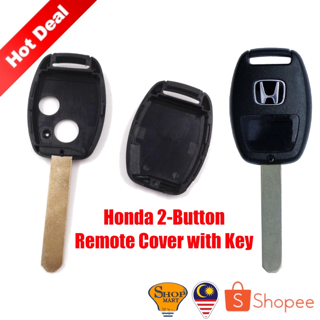Honda 2-Button Remote Control Cover with Key for Honda Accord Honda ...