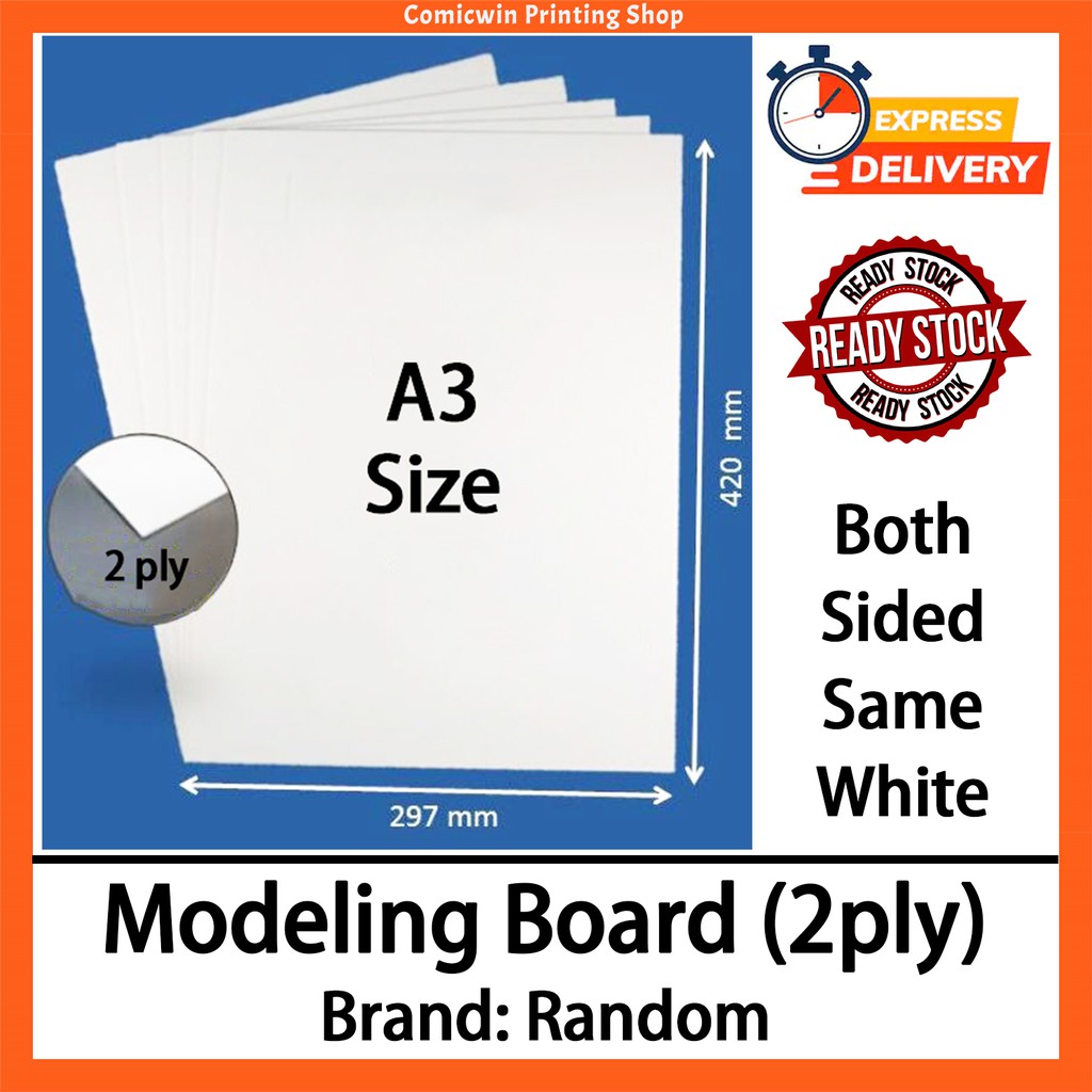 Modeling Board A3 Size (White) Modeling Kad | Shopee Malaysia