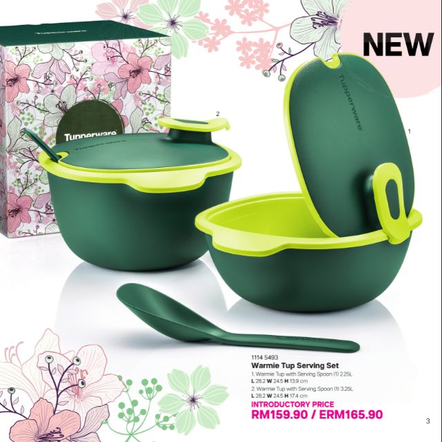 TUPPERWARE WARMIE TUP SERVING SET | Shopee Malaysia