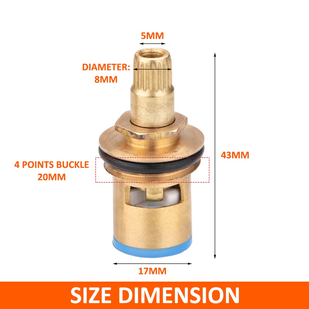 43mm Fk2v 1/2” Bathroom Faucet Mix Replacement Spare Part Brass Bath ...