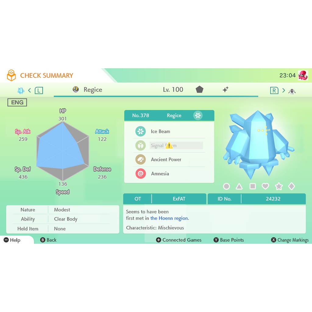 Pokemon Sword and Shield | Shiny Regice | Shopee Malaysia