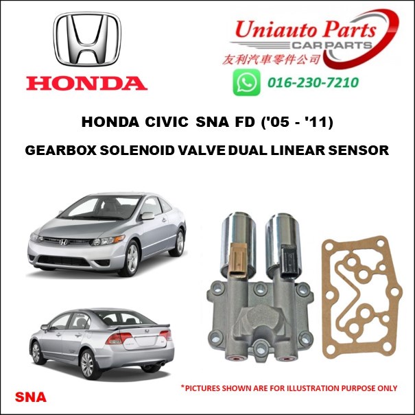 HONDA CIVIC SNA FD ('05 - '11) GEARBOX SOLENOID VALVE DUAL LINEAR ...