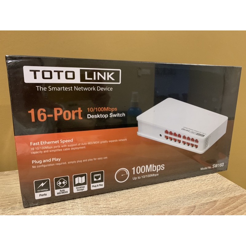 Toto link 16-port 10/100mbps desktop switch (Sw16D) | Shopee Malaysia