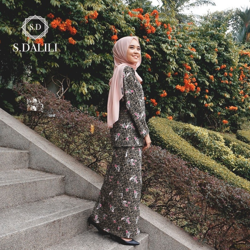 XS - 2XL PLUS SIZE English Cotton Set Baju Muslimah Kurung Kedah Cassie ...