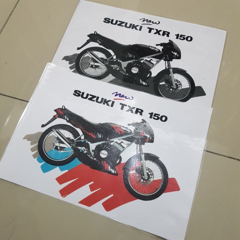 Suzuki Txr Txr150 brochure Pamplet Reprint from original siap laminate ...