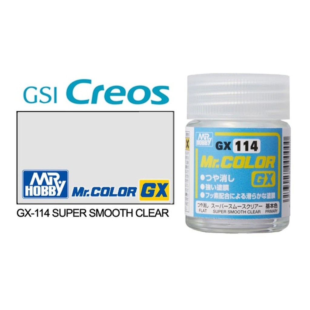 MR COLOR GX114 SUPER SMOOTH CLEAR FLAT (HOBBY & MODEL KIT PAINT ...