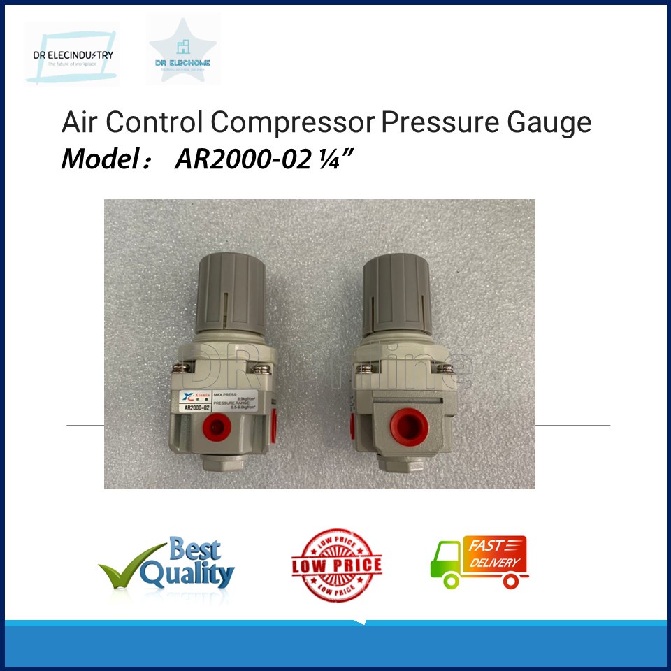 Pneumatic Air Regulator Air Pressure Regulator 1/4 ,3/8 AR2000 AR3000 ...