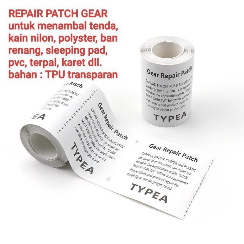 TENDA Repair Patch Plaster Strong TPU Tent Duct Tape Nylon Rubber ...