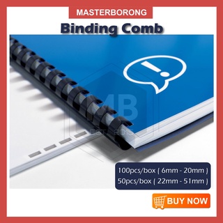 masterborong 21 Rings Plastic Comb Binding Rings / Binding Comb Ring ...