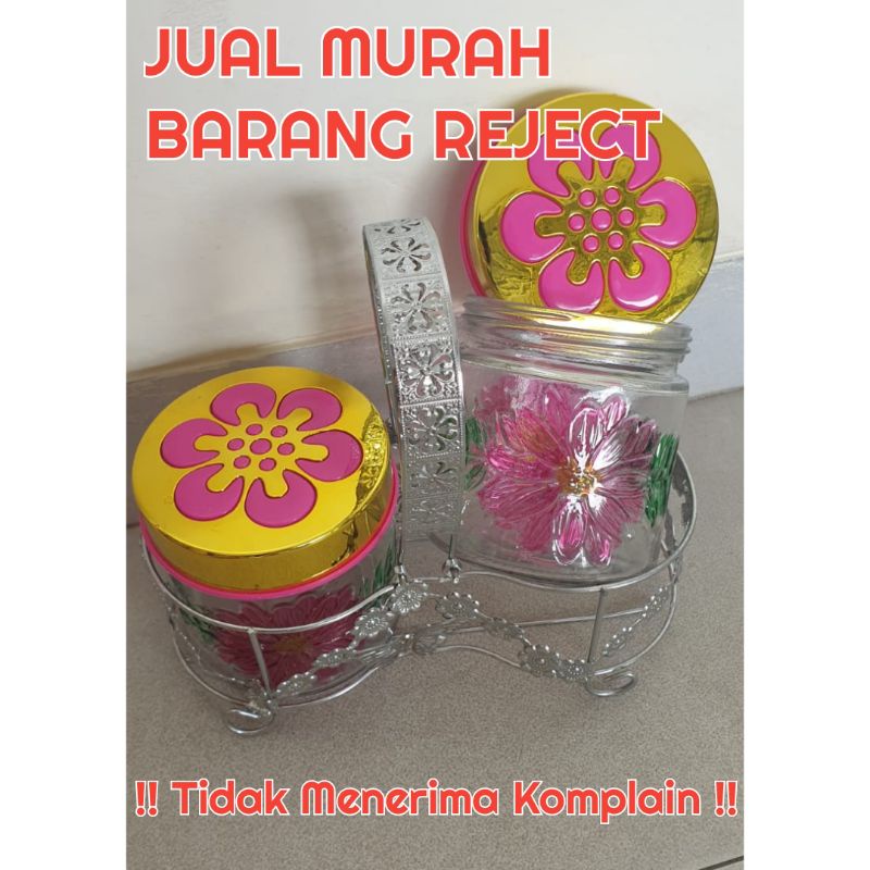 Reject Goods!! Stacking Glass Starter Jar 2 Sets + Shelves | Shopee ...