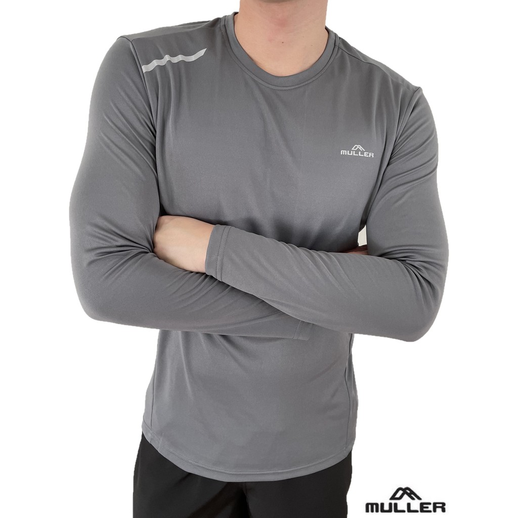 Muller Men Round Neck Long Sleeve Tee Baju Lelaki Lengan Panjang ...