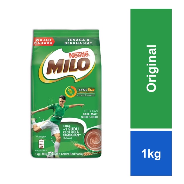 NESTLE MILO ACTIV-GO CHOCOLATE MALT POWDER Softpack 1kg | Shopee Malaysia
