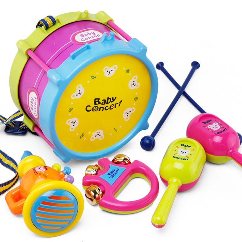 Baby Musical Drum Toys Early Learning Educational Instruments Set Toys ...