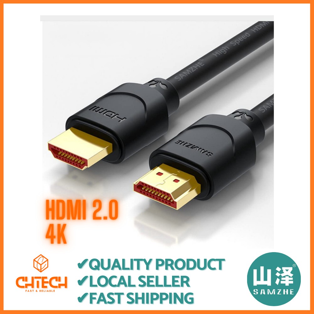 SAMZHE HDMI Cable Hdmi To Hdmi 2.0 Cord Gold-Plated 4K*2K Ultra High ...