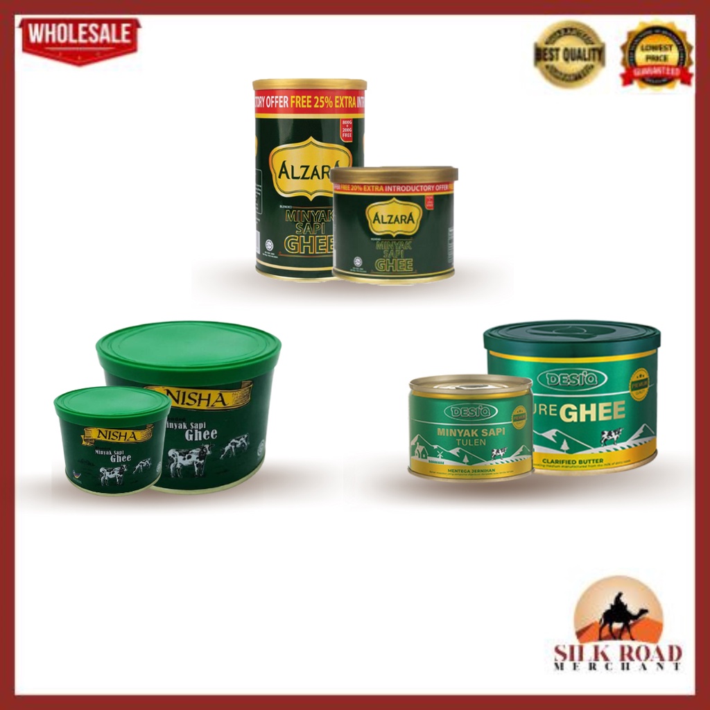 (ORIGINAL) NISHA , DESI'Q & AL ZARA BLENDED GHEE (MINYAK SAPI) 125 GM ...