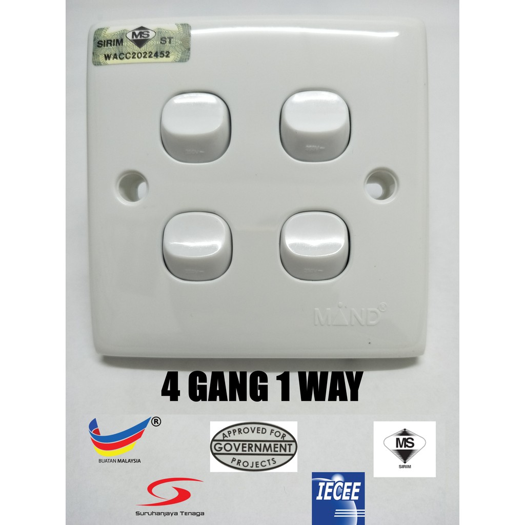 (JKR )MIND SWITCH SOCKET 2K SERIES FLUSH SWITCH | Shopee Malaysia