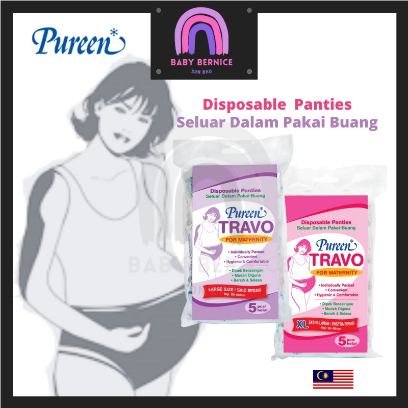 PUREEN - Travo Disposable Panties Panty / Maternity Panties / Maternity ...