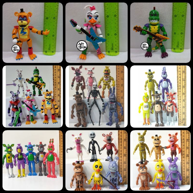 Fnaf Five Nights At Freddys Freddy Figure fivenighte toys Bonnie Foxy ...