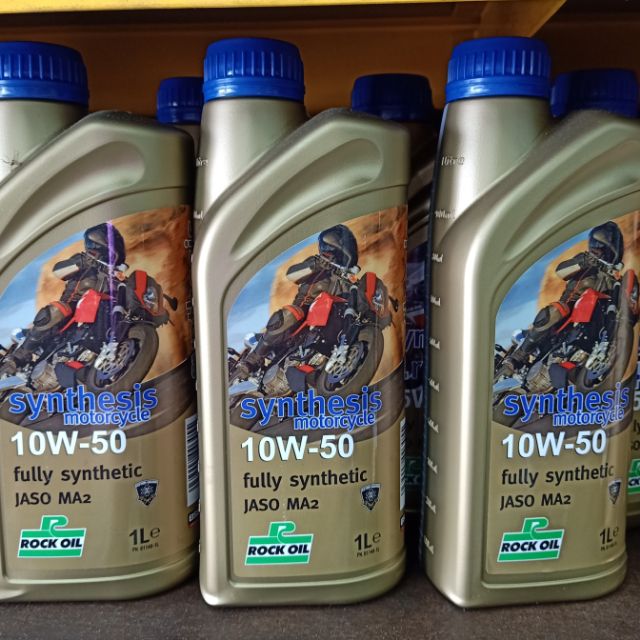 Rock Oil Synthesis 10W50 Fully Synthetic JASO MA2 （1 Liter） | Shopee Malaysia