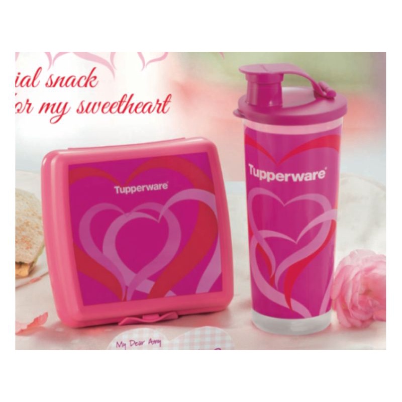 TUPPERWARE Sweet Love Set ( Love Paris Pink) | Shopee Malaysia