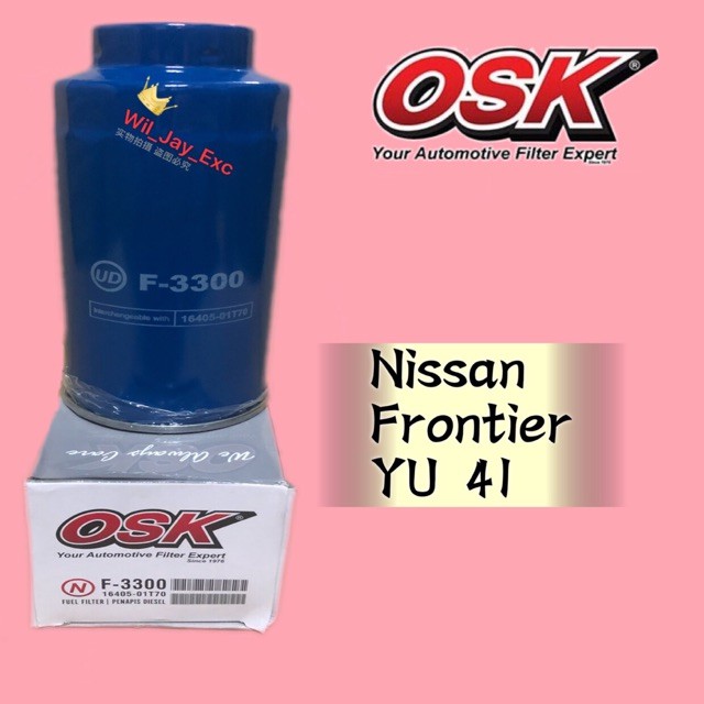 OSK F-3300 FUEL FILTER DIESEL FILTER NISSAN FRONTIER, YU 41 F-3300 ...