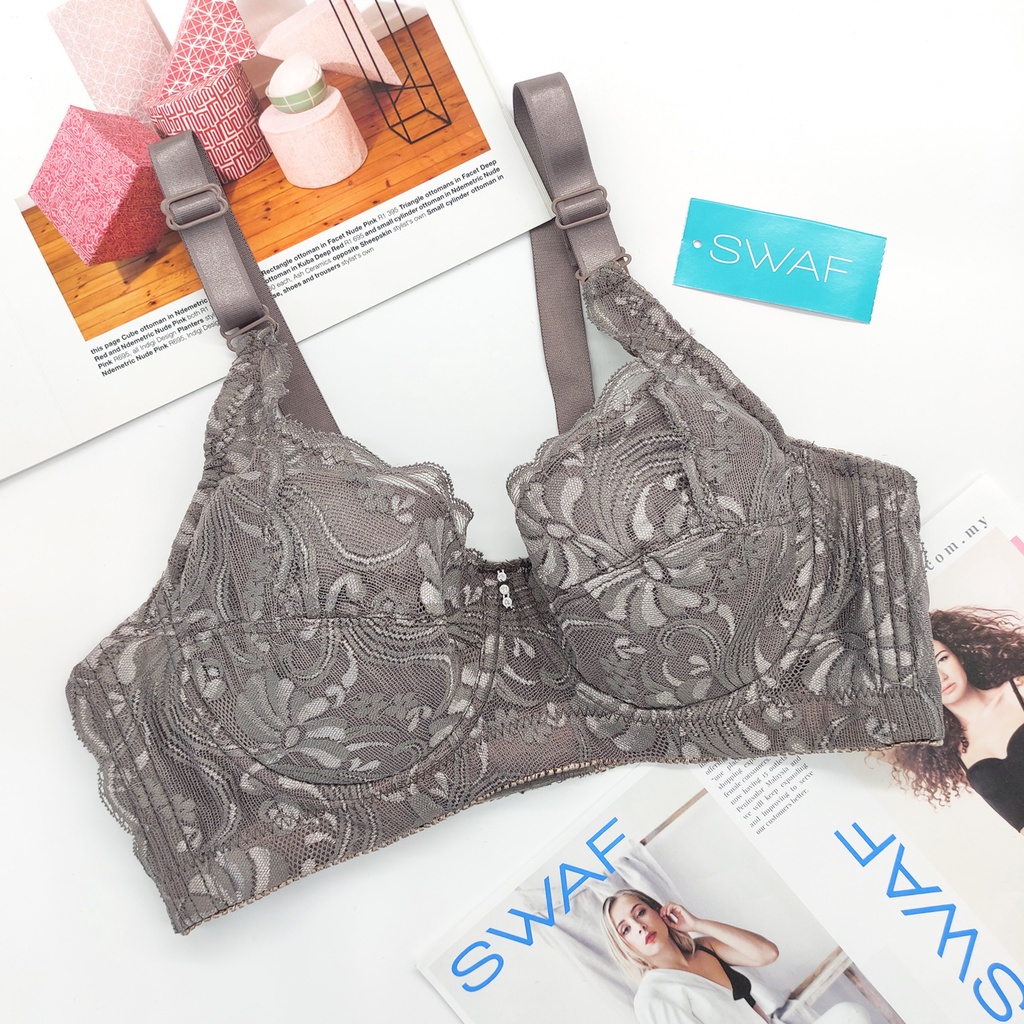Swaf F1733 Underwire Lace Comfort Bra C Cup Size Baju Dalam Wanita ...