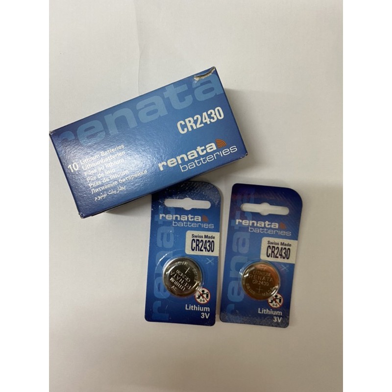 Renata CR2430 Battery Lithium Coin Battery 3V Swiss Made | Shopee Malaysia