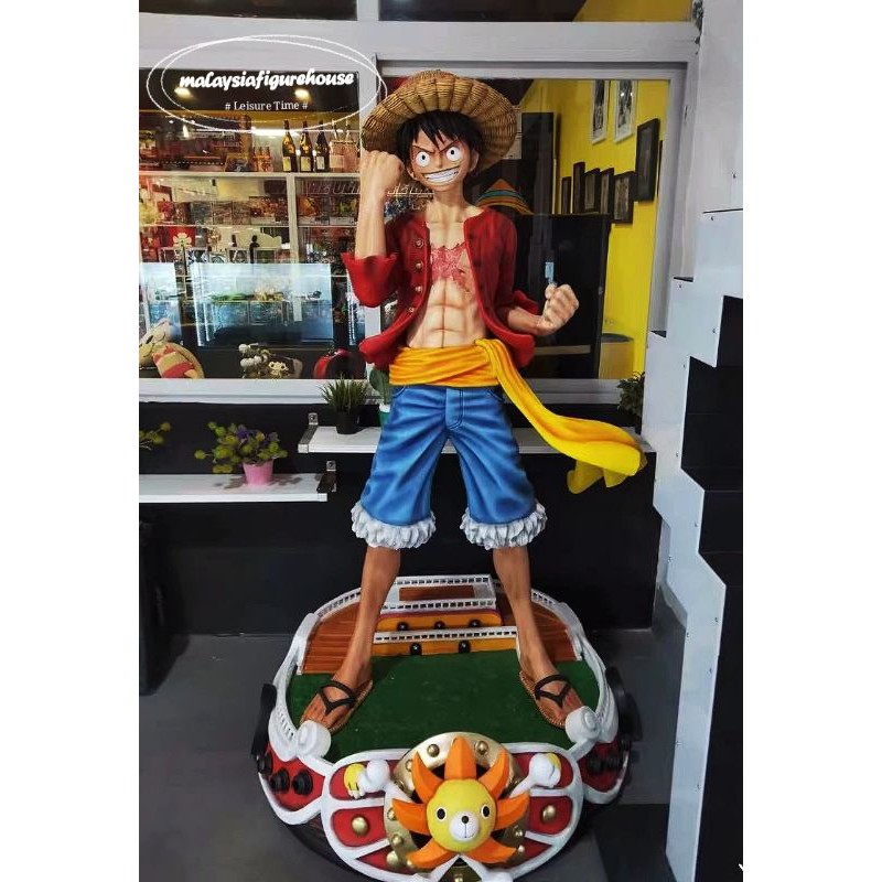 🔥BIG OFFER🔥1/1 SCALE ONE PIECE SUNNY LUFFY CUSTOM MAKE GK RECAST RESIN ...