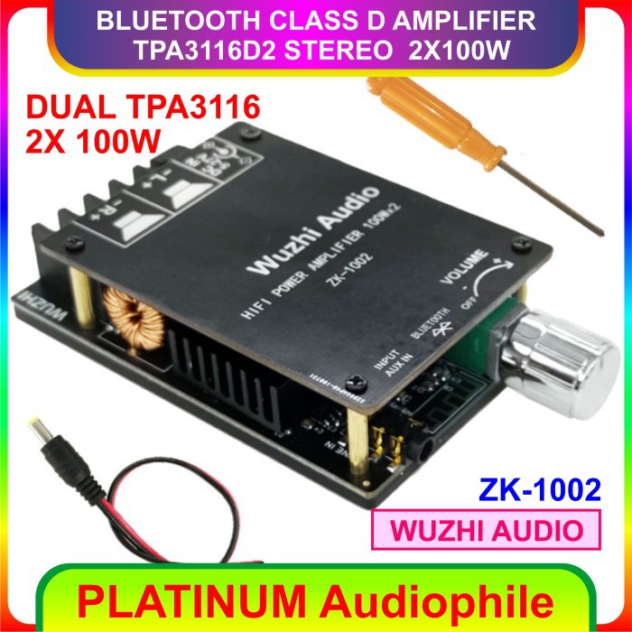 Tpa3116 Amplifier Class D Bluetooth 5.0 Hifi Stereo Amplifier TPA3116D2 ...