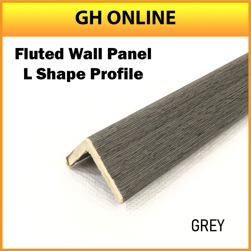 FLUTED WALL PANEL L SHAPE PROFILE ( 1.5 METER 2 PCS ) READY STOCK ...