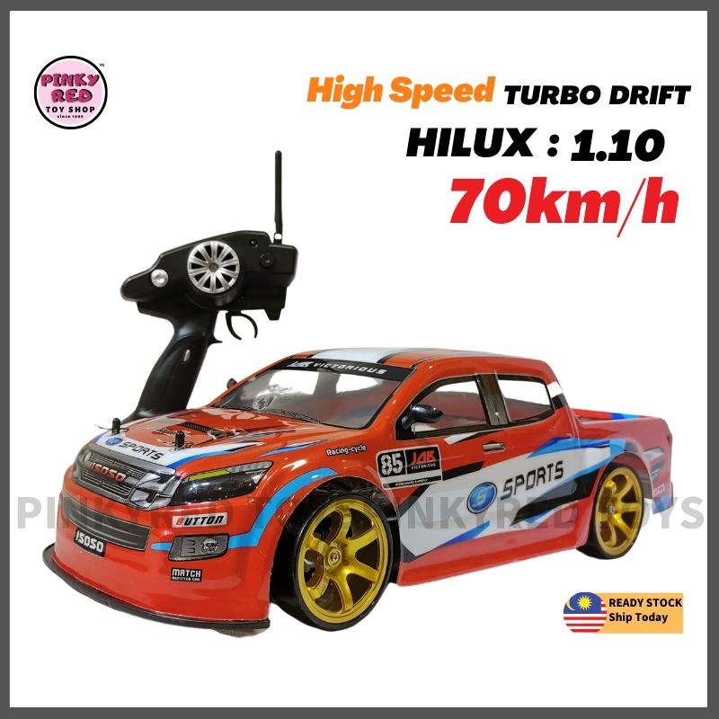 TURBO 4WD RC Car DRIFT HILUXX DMAXx 2.4g 9v scale 1.10 70km/h big saiz ...