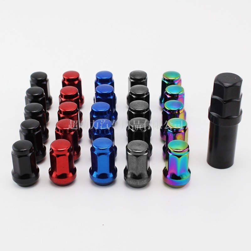 16pcs wheel lock nut tayar nut tyre tire 7kaki heptagon steel besi ...