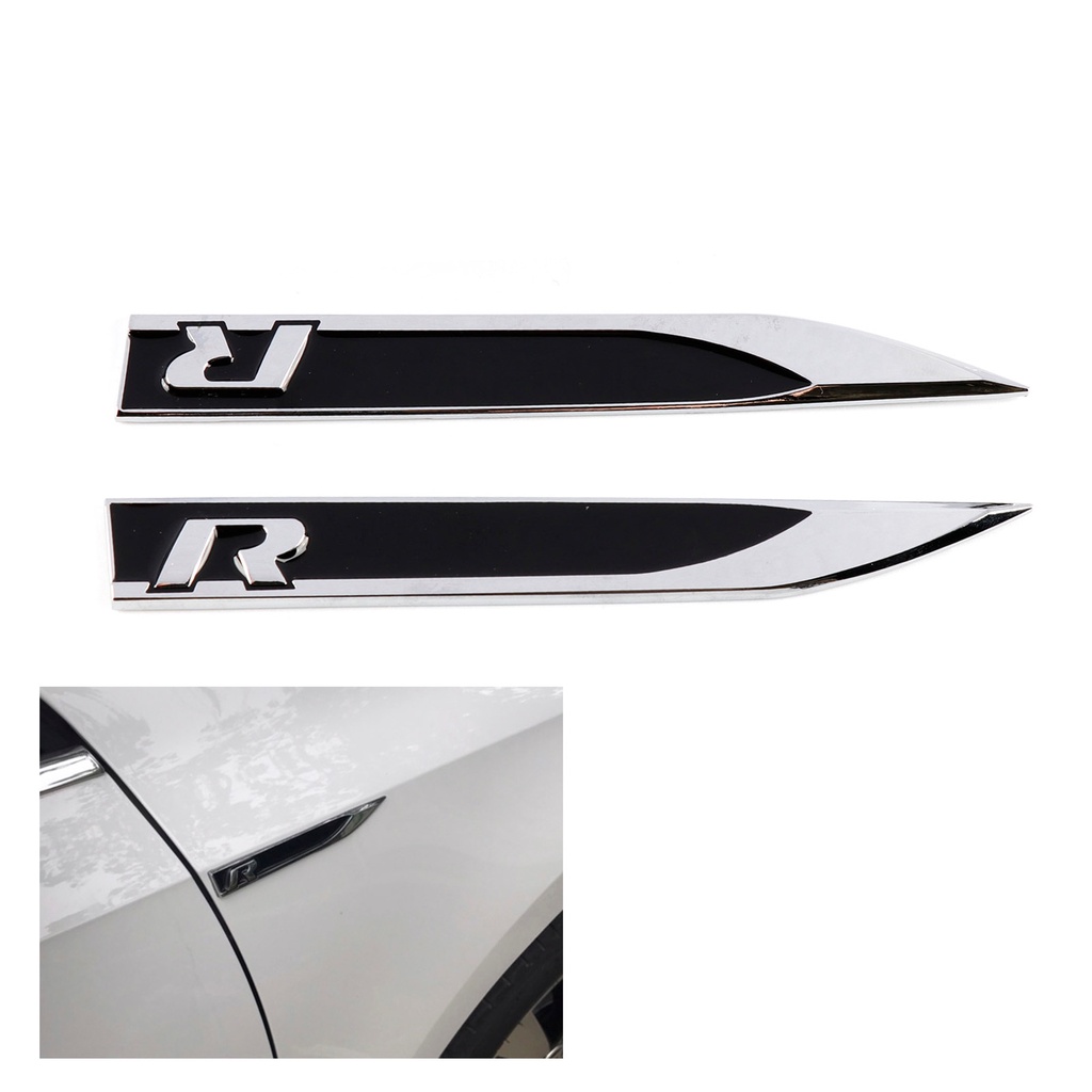 Volkswagen Pair Car Side Fender Knife Stickers Emblem Badge Decals Trim ...
