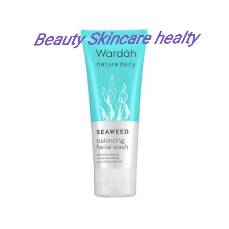 Wardah Natural Seaweed Balancing Facial Wash Pencuci Muka (60ml ...