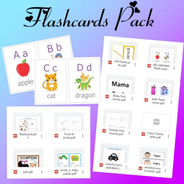 DIY Printable Kids Flashcards Fun Activity Pack | Shopee Malaysia
