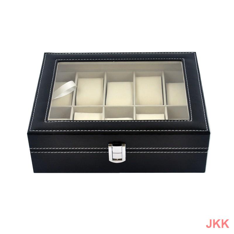 quartz watch ♞ Aluminium / PU Leather Watch Case Box 6 10 12 20 24 Slot ...