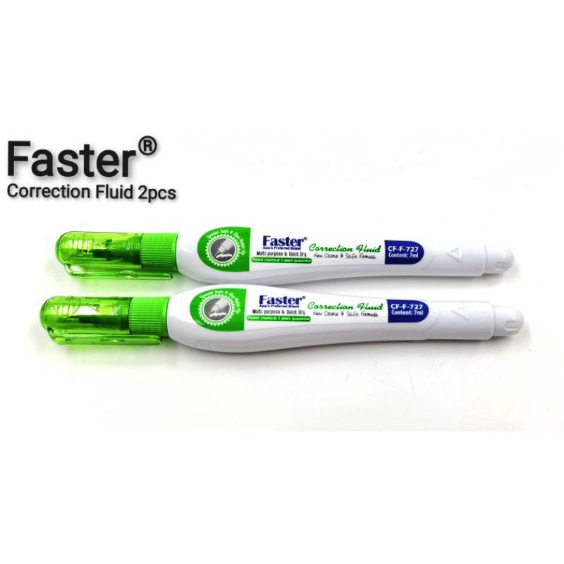 Faster Correction Fluid/ Correction Pen/ Liquid Paper 5ML/7ML (2PCS) | Shopee Malaysia