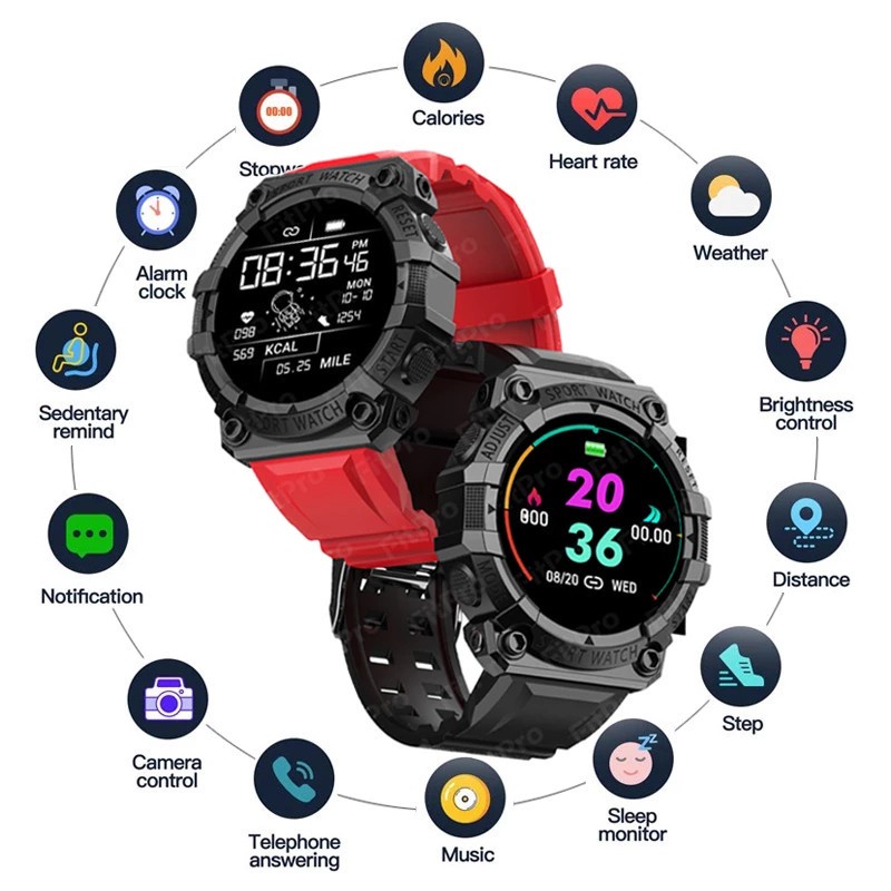 FD68S Y56 Smart Watch Y68 Smart Watch Fitness Tracker Heart Rate ...
