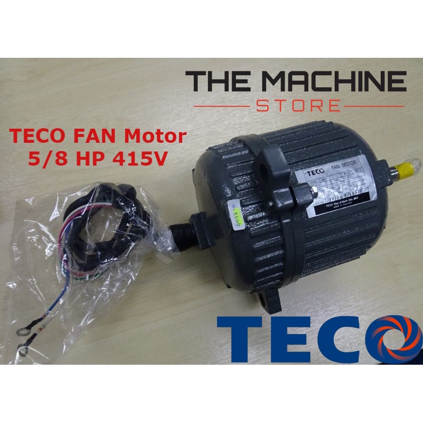 TECO FAN Motor AEFEKB06R625YQKTP 5/8HP 925RPM 6Pole (380-415V/50HZ/3PH ...