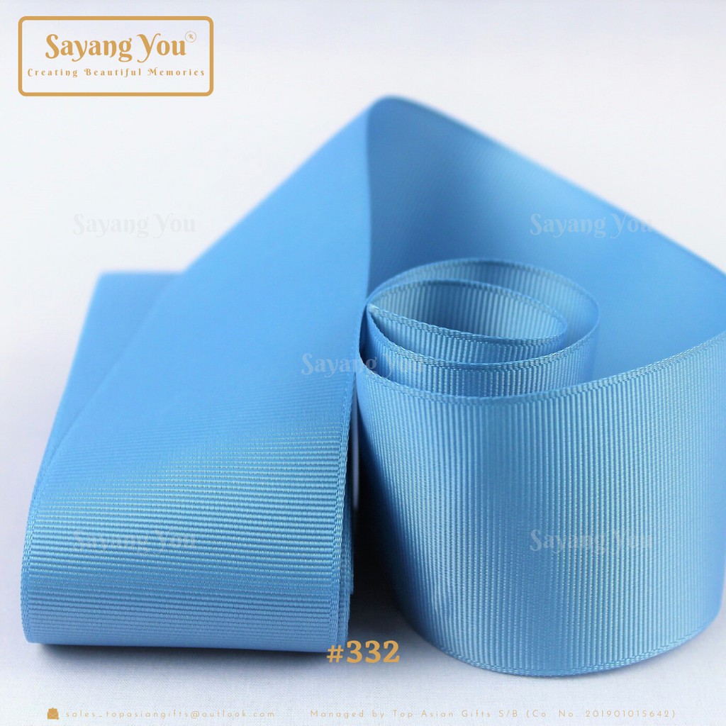 9Mtr 50mm Premium Quality Polyester Grosgrain Souvenir Craft Decor DIY ...