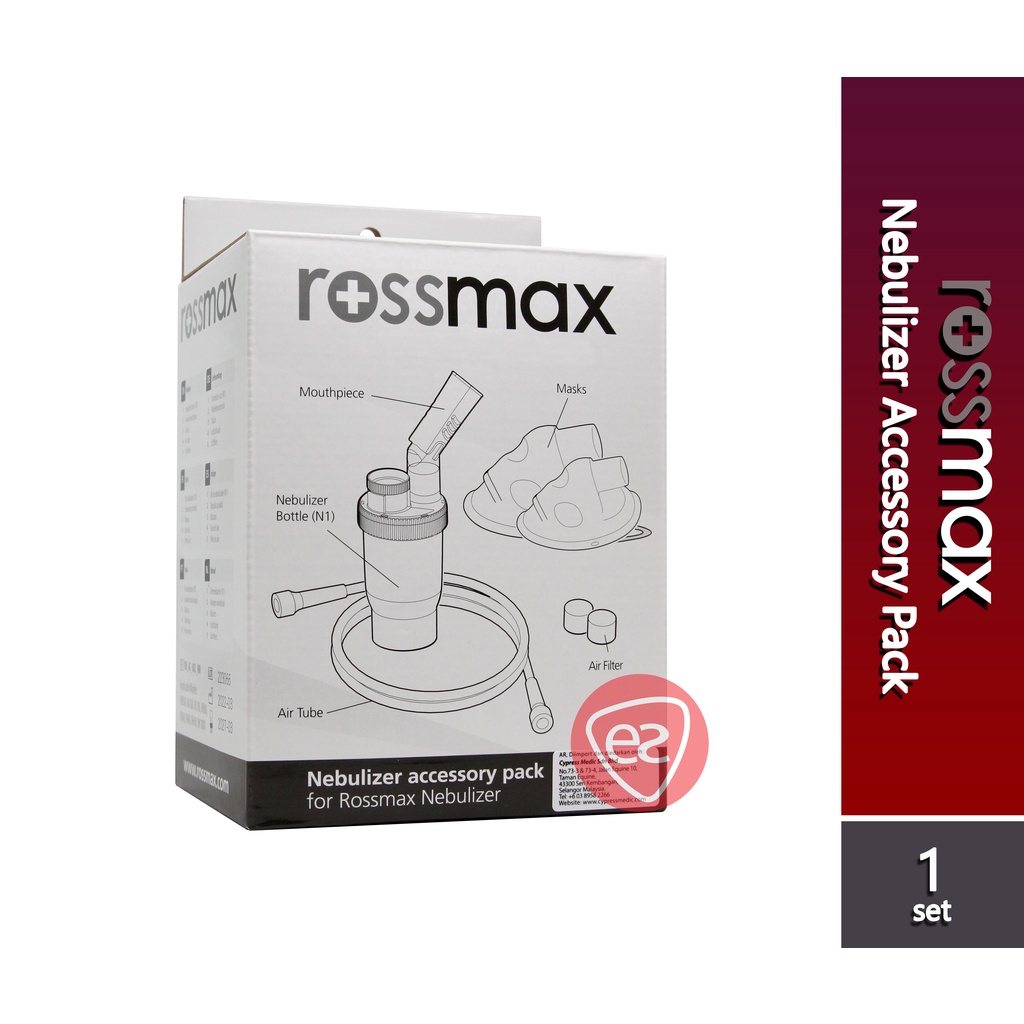 ROSSMAX NEBULIZER ACCESSORY PACK FOR ROSSMAX COMPACT PISTON NEBULIZER ...