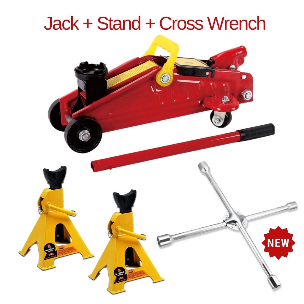 2 Ton Hydraulic Floor Jack For Auto Repair Tools Car Kereta 千斤顶 / 换轮胎 ...