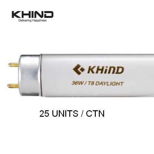 KHIND 36W 4FT FLUORESCENT TUBE (DAYLIGHT) (25 UNITS / CTN) | Shopee ...