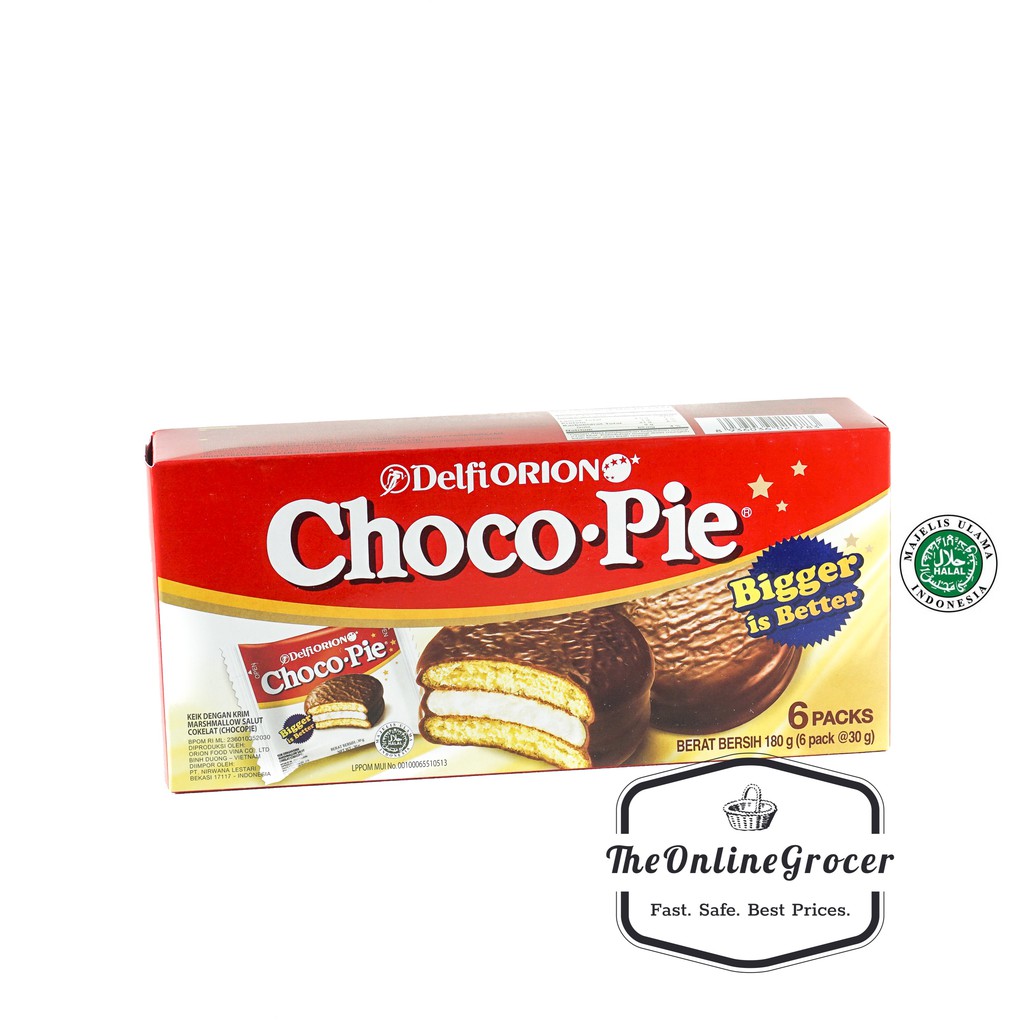 Delfi Orion Choco Pie (6 packs) 180g/Chocolate Marshmallow Cake ...