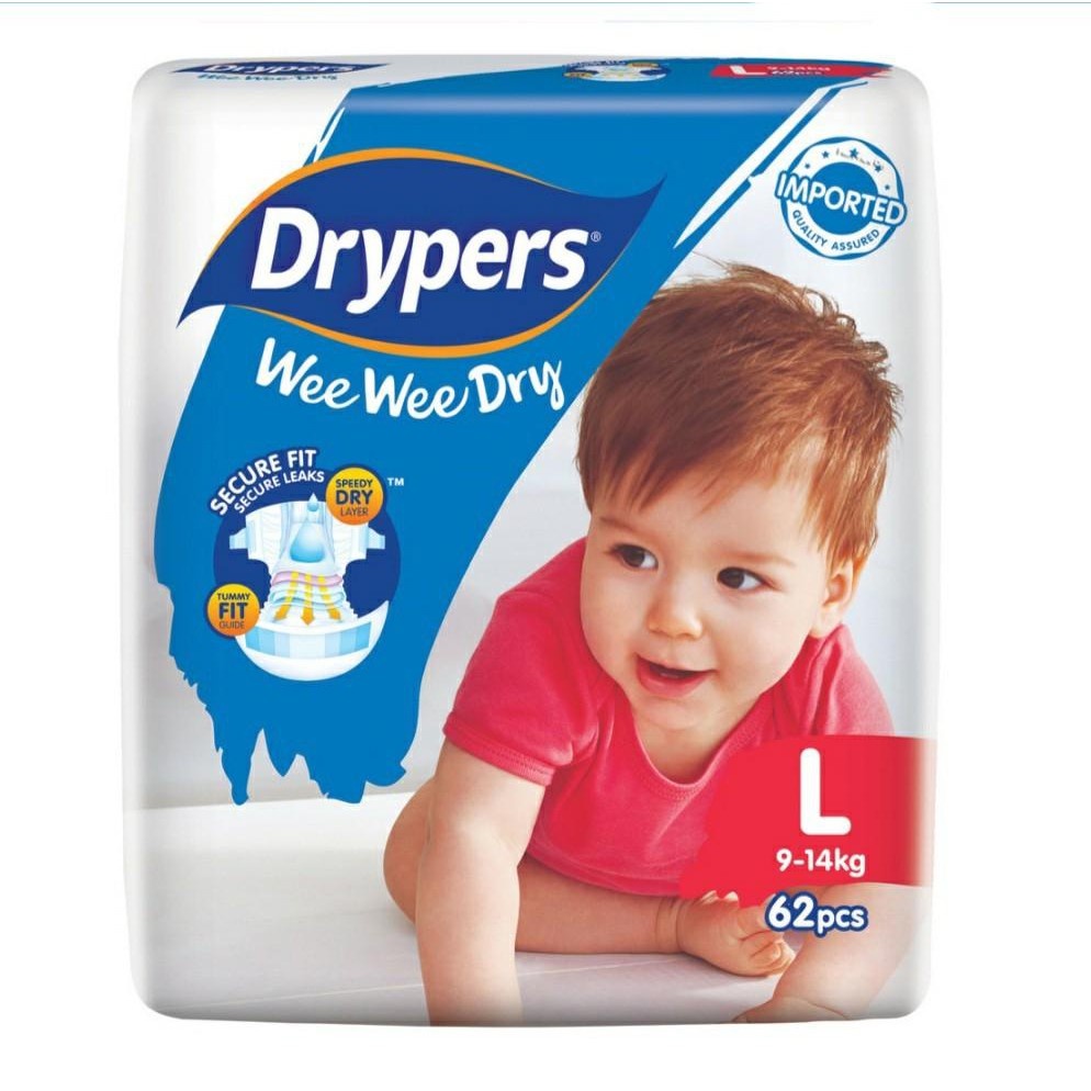 Drypers Wee Wee Dry Mega Pack / Baby Diapers (Megapack) | Shopee Malaysia