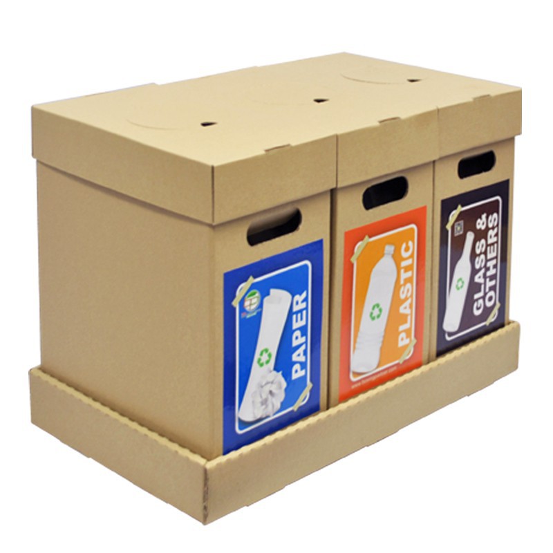 tong sampah plastik transparent biodegradable Recycle Bin Waste ...