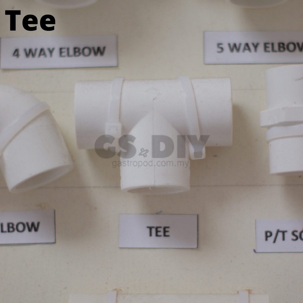 🏷️PVC Conduit DIY Fitting 20mm/25mm DIY Pipe🧨Joint Connector PVC Grey Pipe📞Electrik Electrical ...