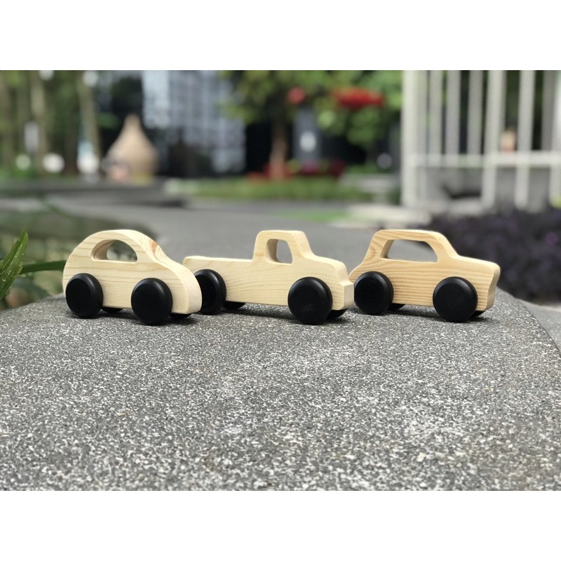 Clearance Sales | Wooden Car Toys | 3 Variant | Car, Hatchback and ...